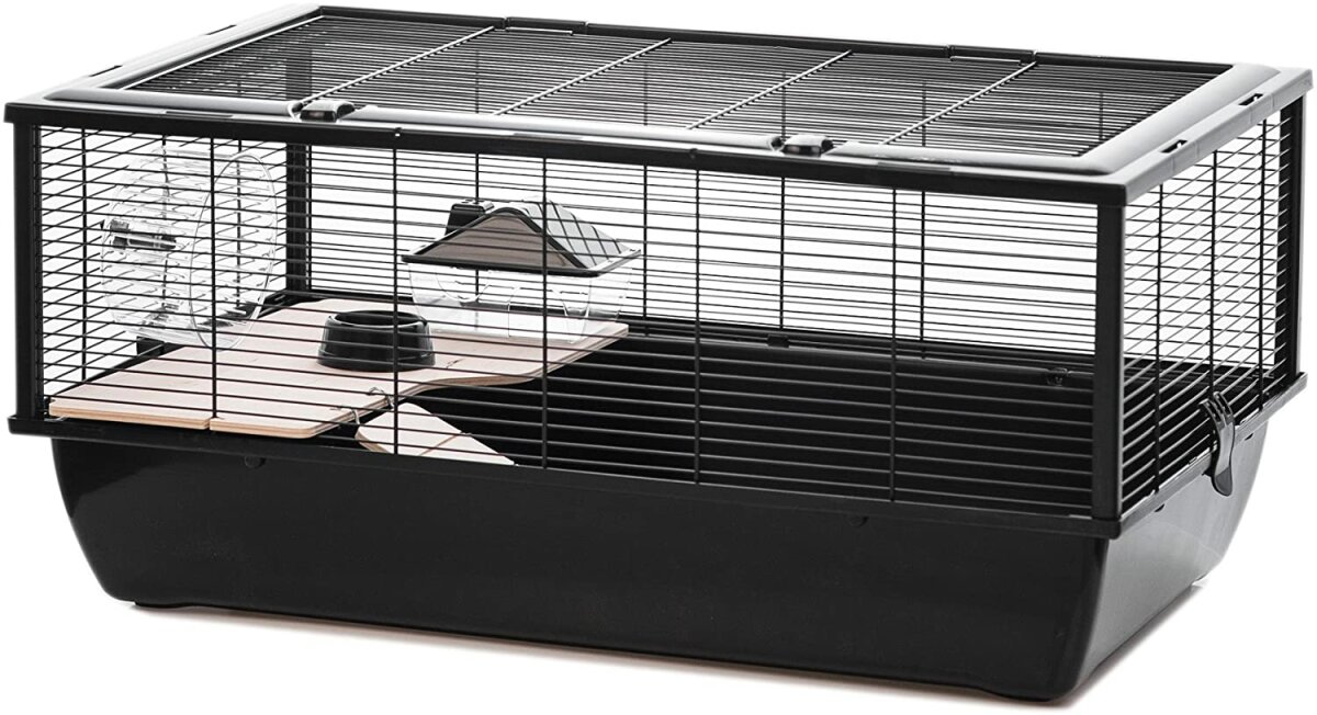 BOB Hamster-Hasen-Käfig mit Holz Podest und Leiter - ZooPaul - Ihr He